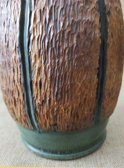 Faux Bois Gourd | Gyldcraft Art Pottery