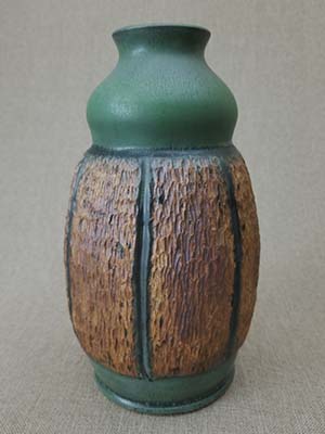 Faux Bois Gourd | Gyldcraft Art Pottery